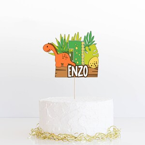 Dinosaur Cake Topper, 3D Cake Topper, Dino Party, Roar Topper - Etsy