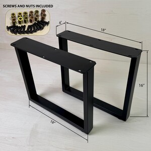 H 16 Inch Metal Coffee Table Legs DIY Steel Legs for Table 2 Pcs - Etsy