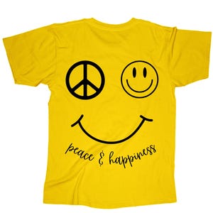 Peace & Happiness Smiley Face Png - Etsy