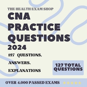 Cna Practice Exam - Etsy