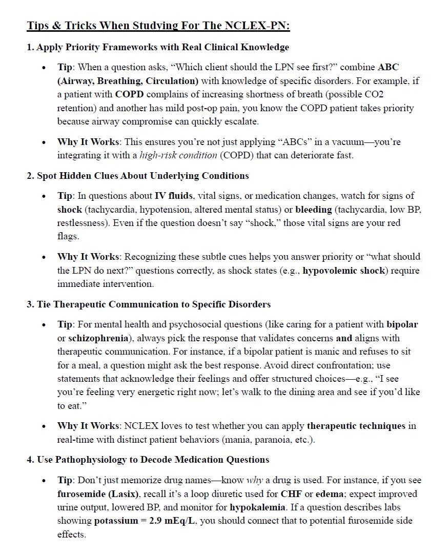 NCLEX-PN 2025 Exam Study Guide: Practice Questions & Key Concepts ...
