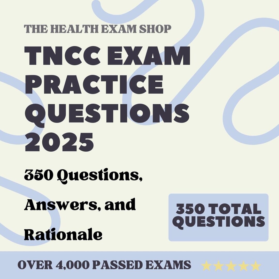 TNCC 10th Edition | 350 Questions, Answers, Rationale - Etsy