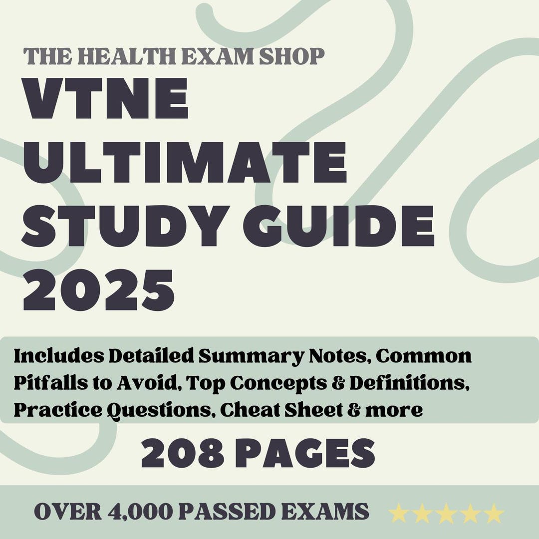 VTNE Exam Complete Study Guide: 208 Pages of Essential Content ...