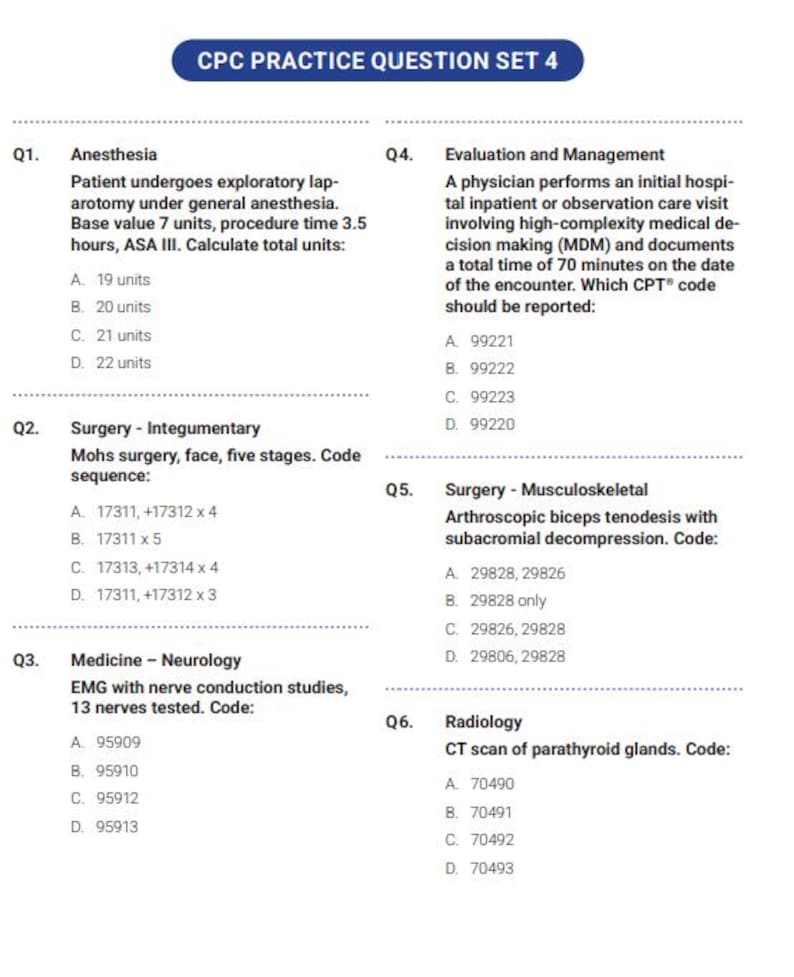 AAPC CPC 2026 | 600 Practice Questions - Etsy Canada