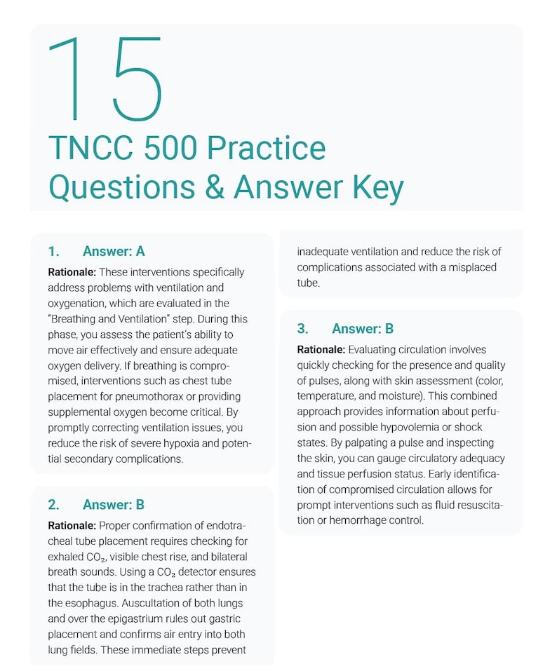 TNCC Exam 2026 Study Guide Ebook | Practice Questions, Cheat Sheet (PDF ...