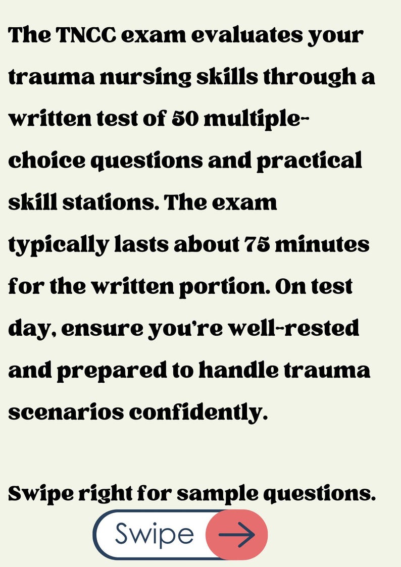 TNCC 10th Edition | 350 Questions, Answers, Rationale - Etsy