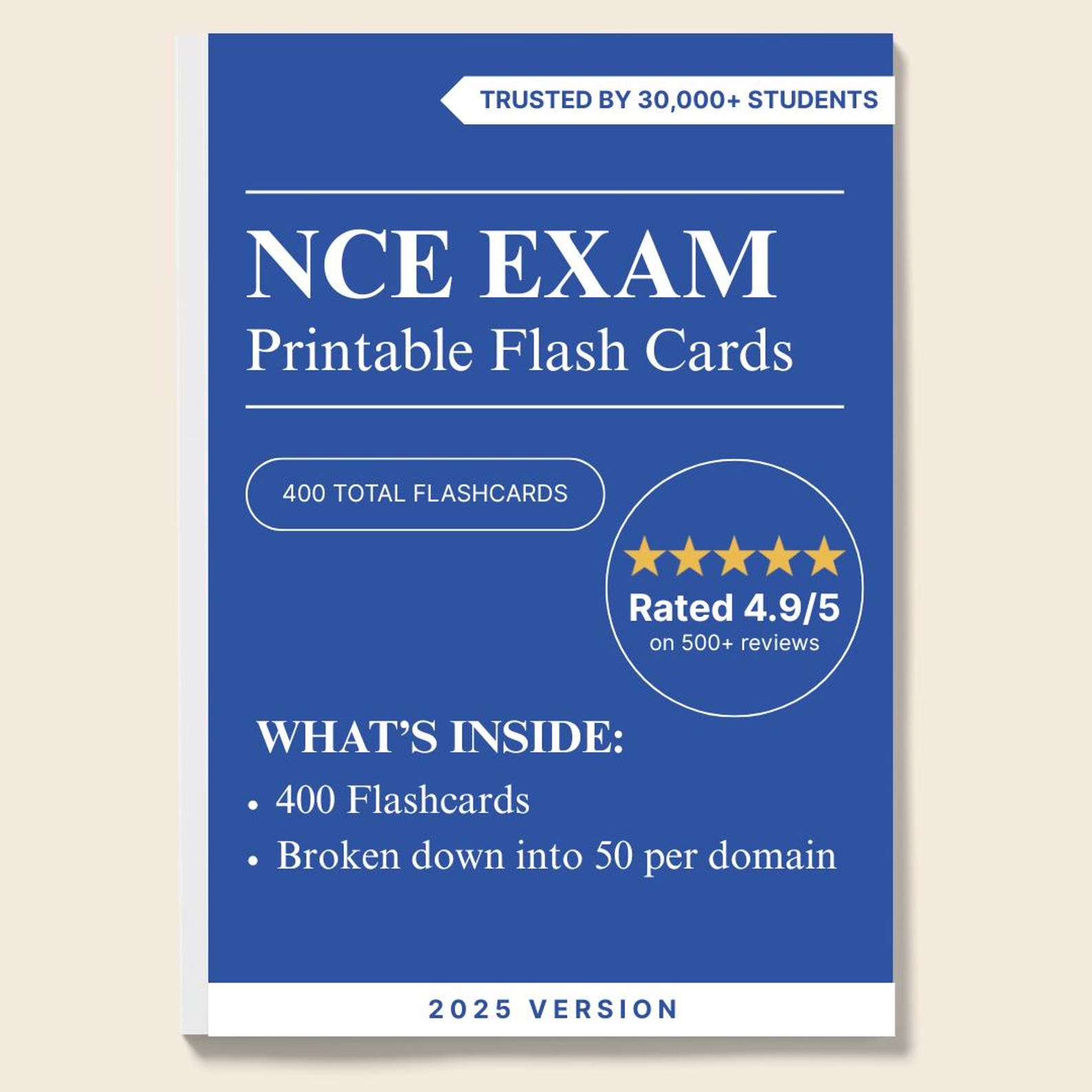 NCE Flashcards: 400 Printable Digital Flashcards for Exam Success - Etsy UK
