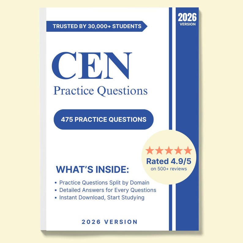 CEN 475 Practice Questions With Detailed Explanations (digital Download ...