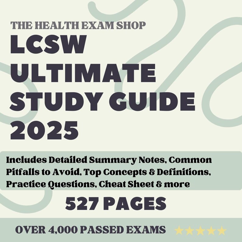 Ultimate LCSW Study Guide With Comprehensive Detailed Notes, Mock Exam ...
