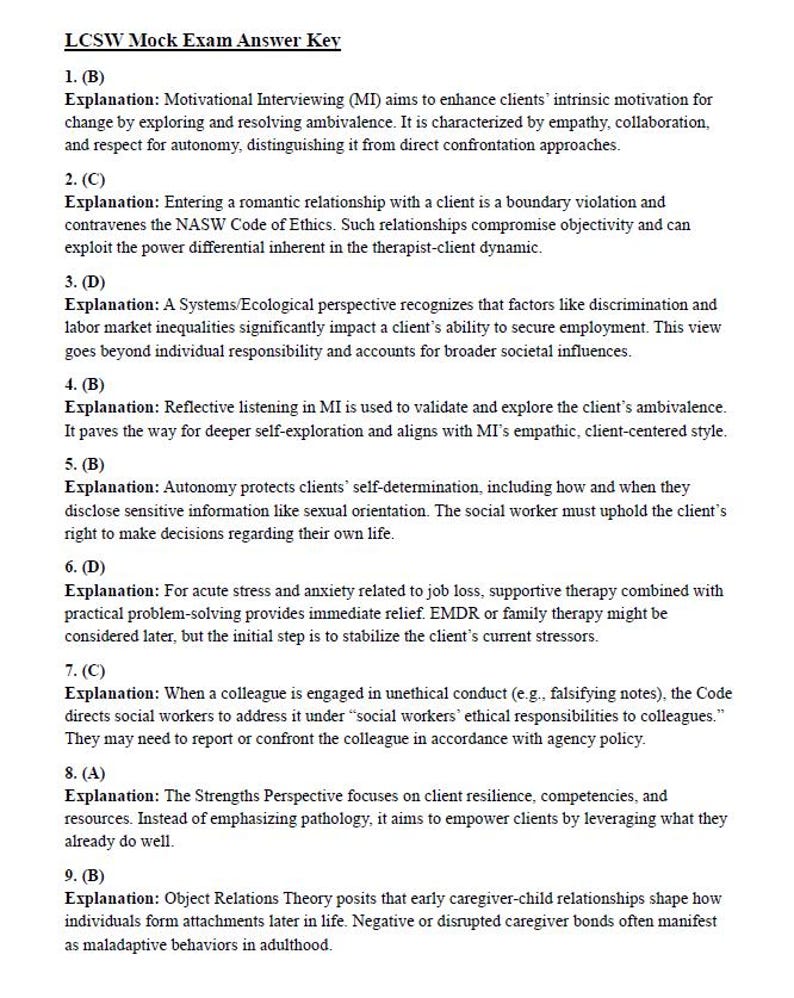 Ultimate LCSW Study Guide With Comprehensive Detailed Notes, Mock Exam ...