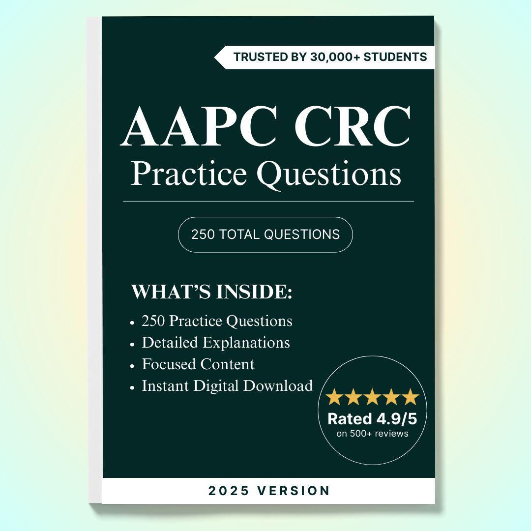 AAPC CRC 2025 Practice Exam | 250 Questions With Rationale - Etsy Canada