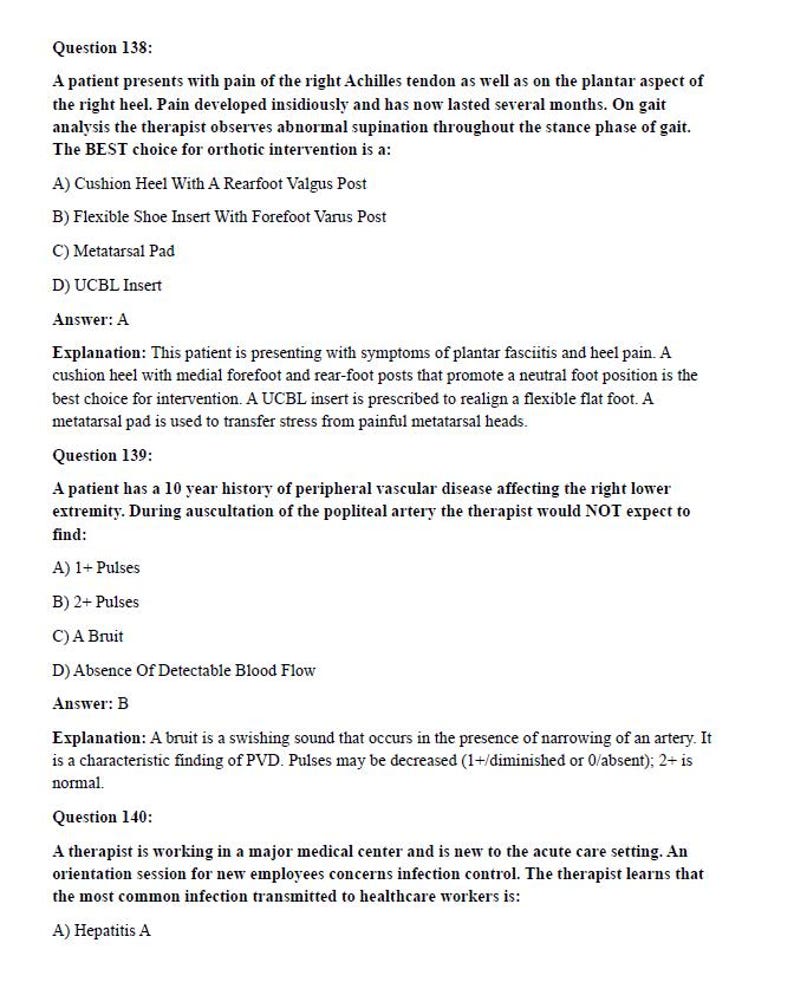 200 Questions for the NPTE 2024 Exam With Answers & Explanations - Etsy