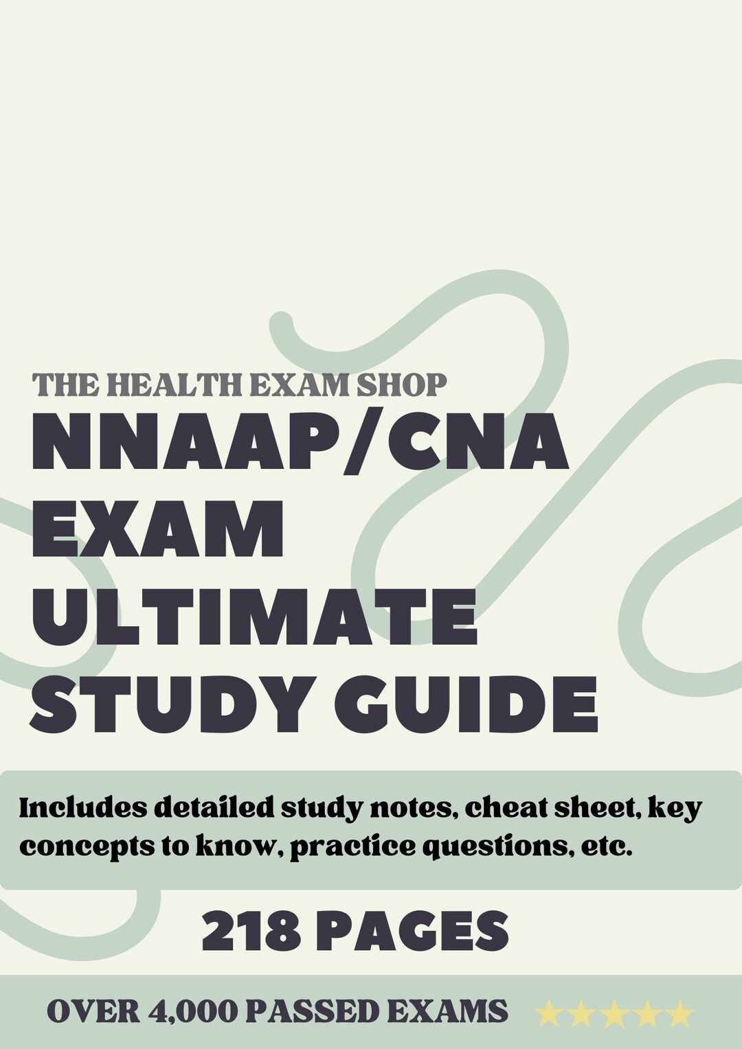 NNAAP/CNA Exam Comprehensive Study Guide Includes: Notes, Definitions ...