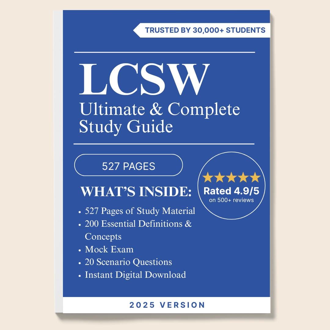 Ultimate LCSW Study Guide With Comprehensive Detailed Notes, Mock Exam ...