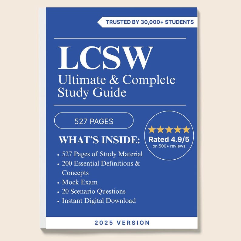 Ultimate LCSW Study Guide With Comprehensive Detailed Notes, Mock Exam ...
