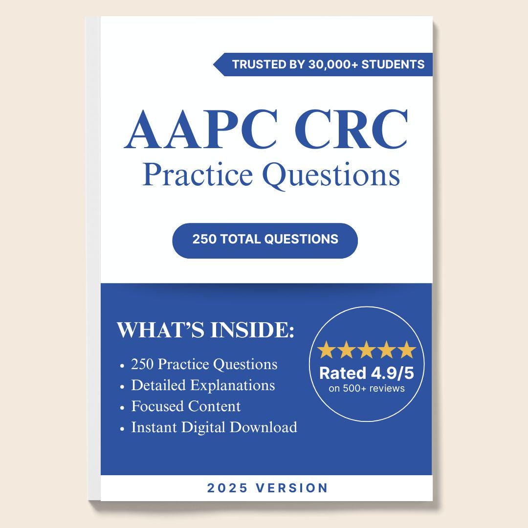 AAPC CRC 2025 Practice Exam | 250 Questions With Rationale - Etsy