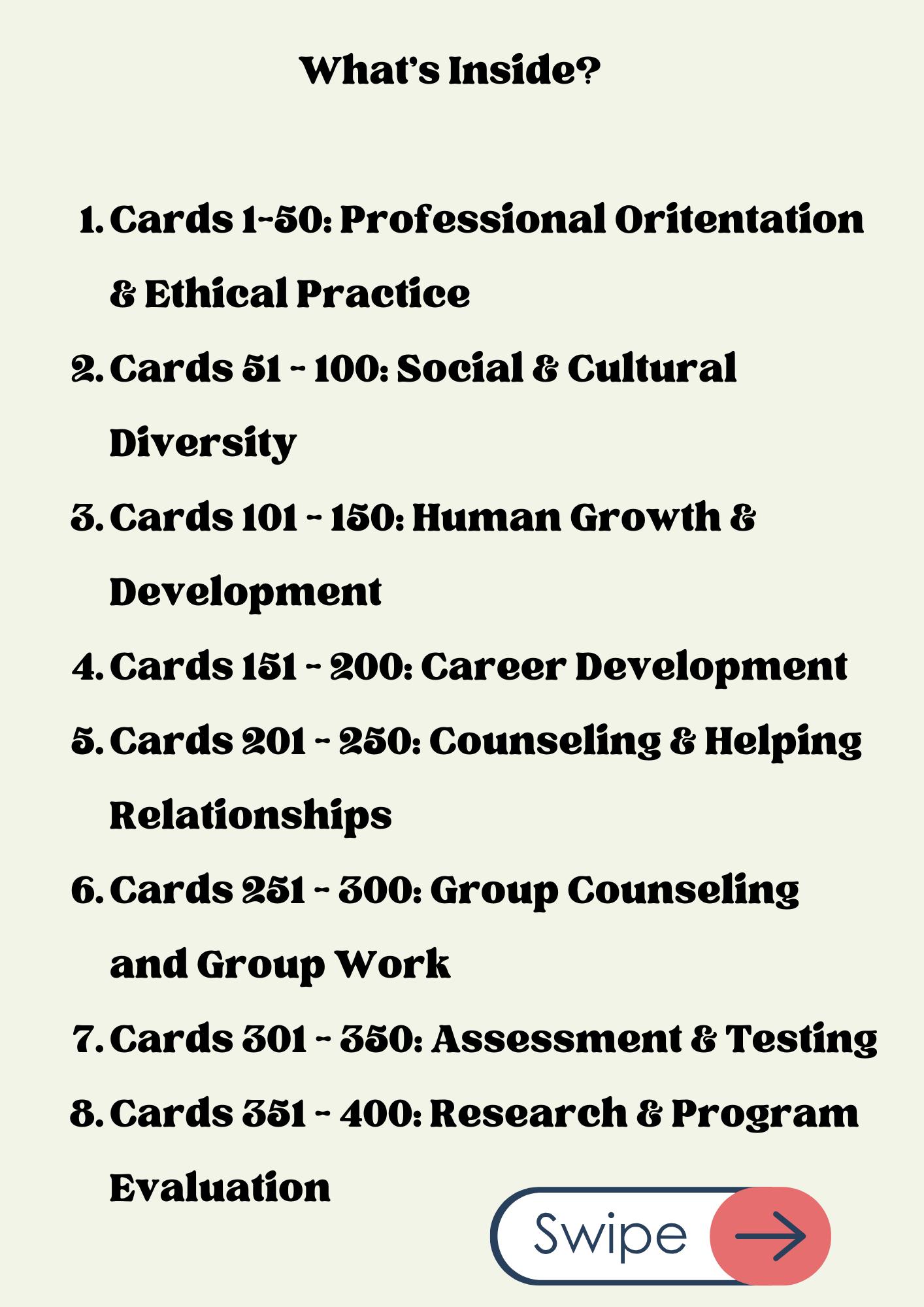 NCE Flashcards: 400 Printable Digital Flashcards for Exam Success - Etsy