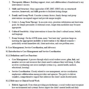 LCSW Exam Summary Notes: 67 Pages of Essential Content for Exam Success ...