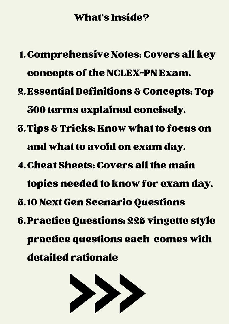 NCLEX-PN 2025 Exam Study Guide: Practice Questions & Key Concepts ...