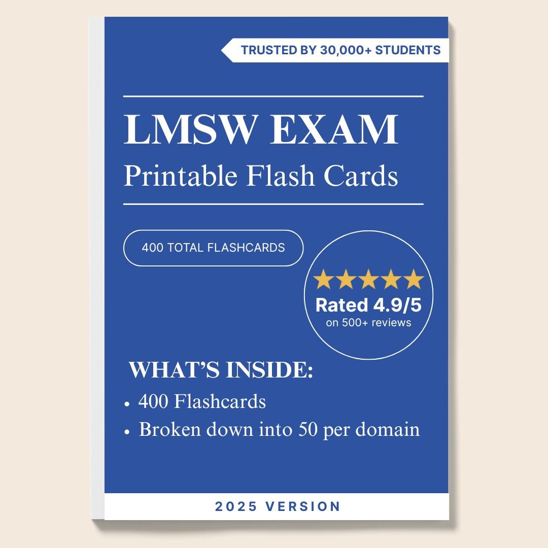 LMSW Flashcards: 400 Printable Digital Flashcards for Exam Success - Etsy