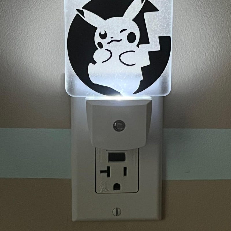 Pikachu Night Light - Etsy