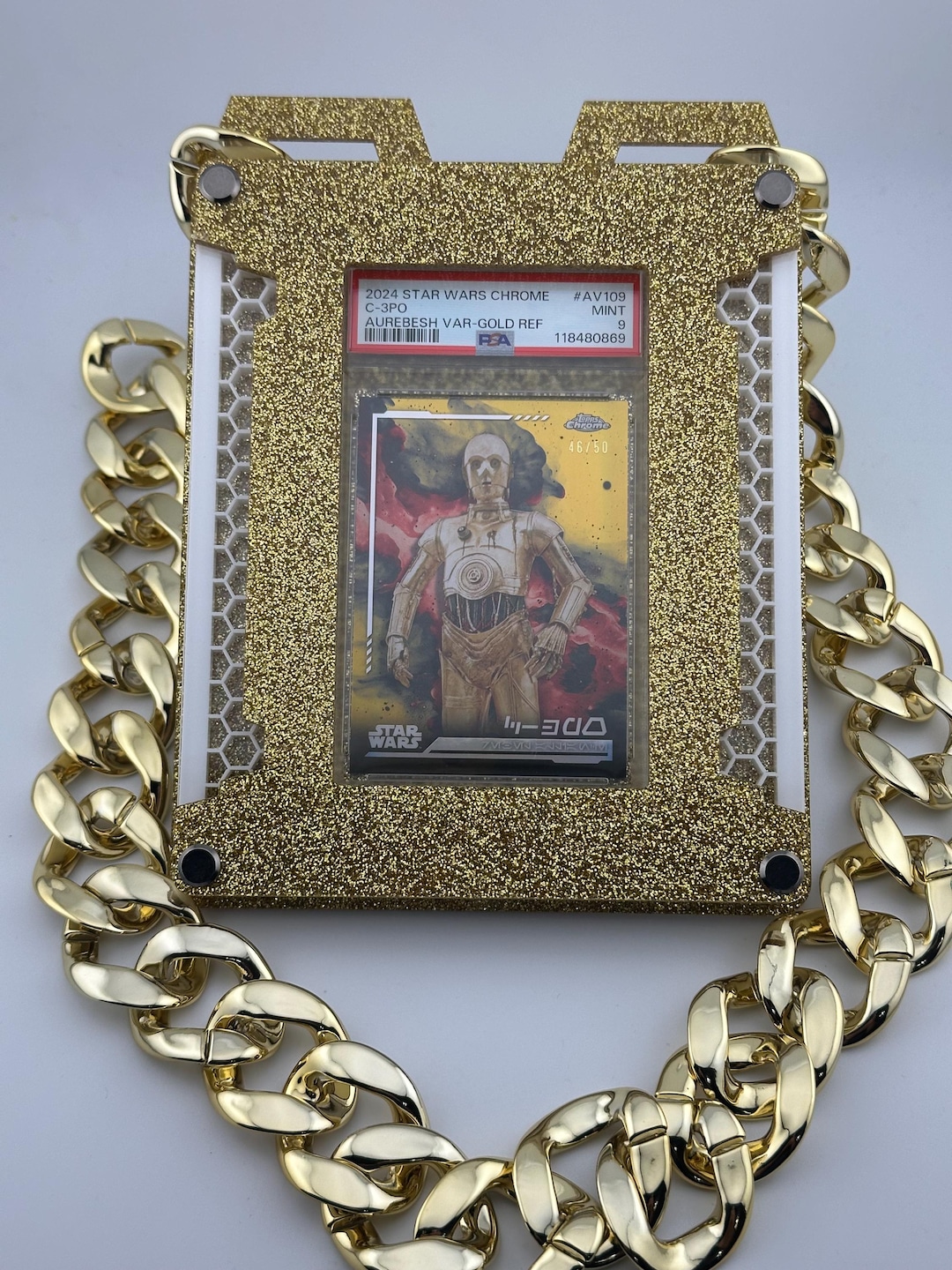 Wearable Card Holder Chain for PSA BGS CGC Slabs – Show off Sports or ...