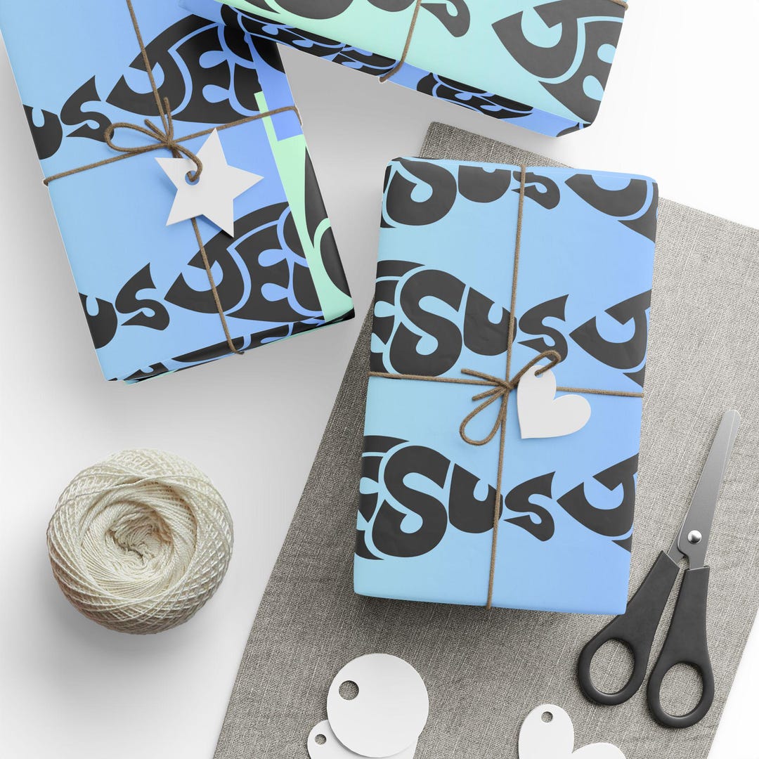 Gorgeous Jesus Themed Wrapping Paper Roll, Perfect for Holidays, Gifts ...