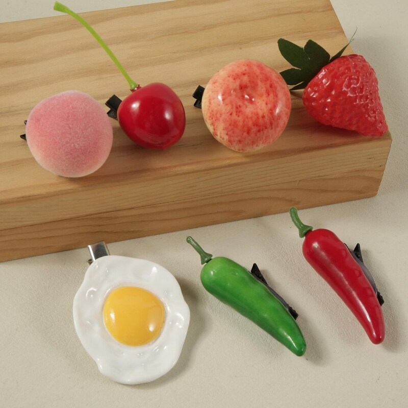 Fruit Hair Clips - Etsy