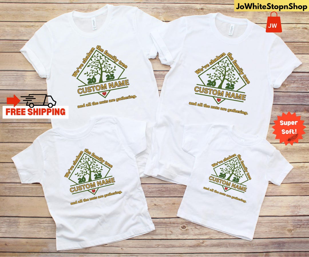 Custom Family Tree Shirt, Personalized Gifts Family Reunion Shirts ...