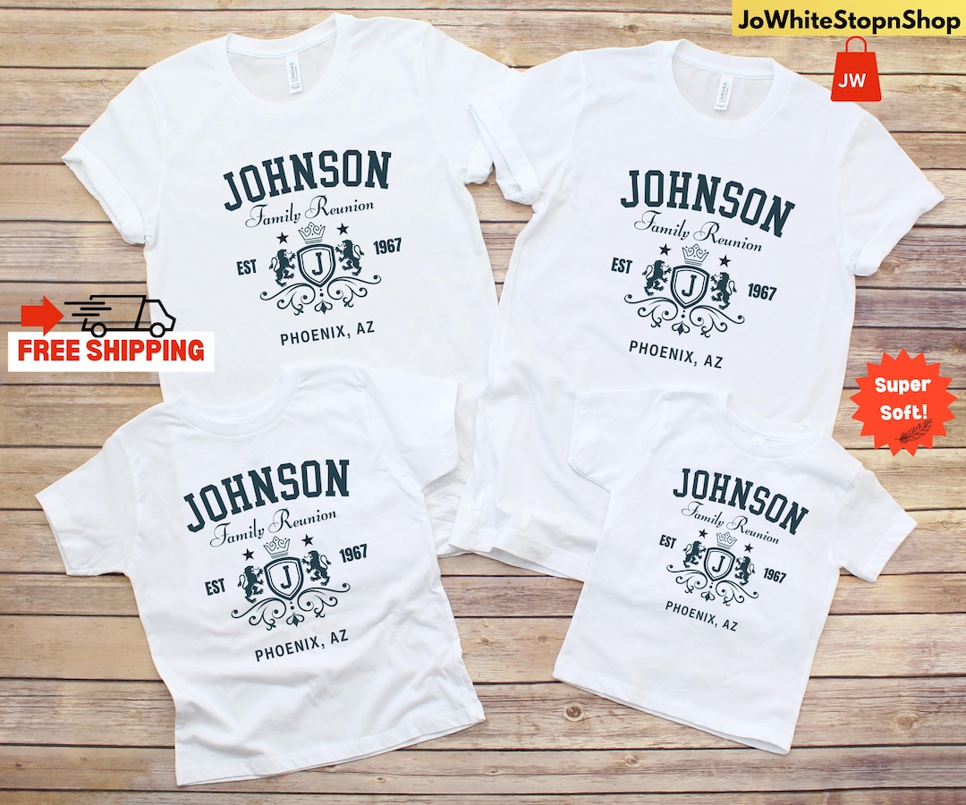 Custom Family Reunion Shirts, Personalized Gifts Family Reunion Tee ...