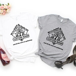 Custom Family Tree Shirt Customized Reunion Gifts Personalized Gifts ...