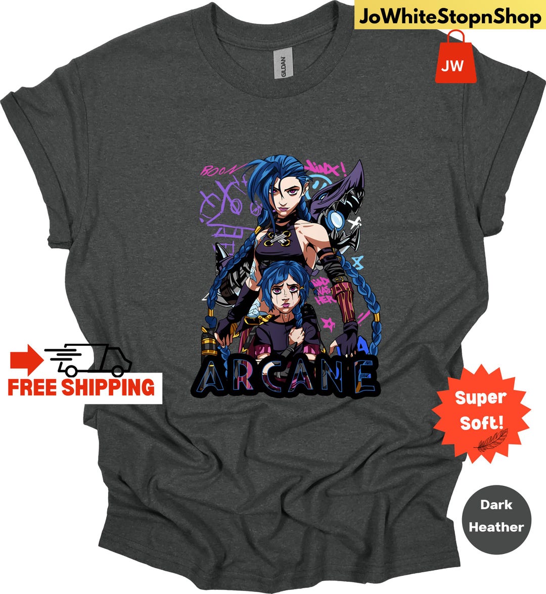 Jinx Arcane Arcane Merch Arcane Vi Arcane Sweatshirt Arcane Jinx Arcane ...