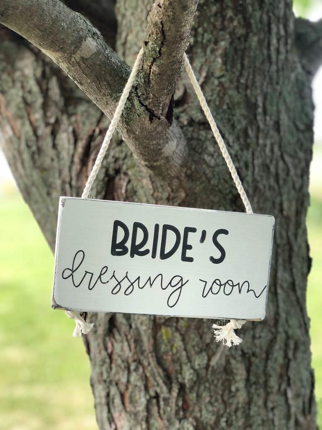 Brides Dressing Room, Mini Hanging Sign, Wooden Sign, Wedding Decor ...
