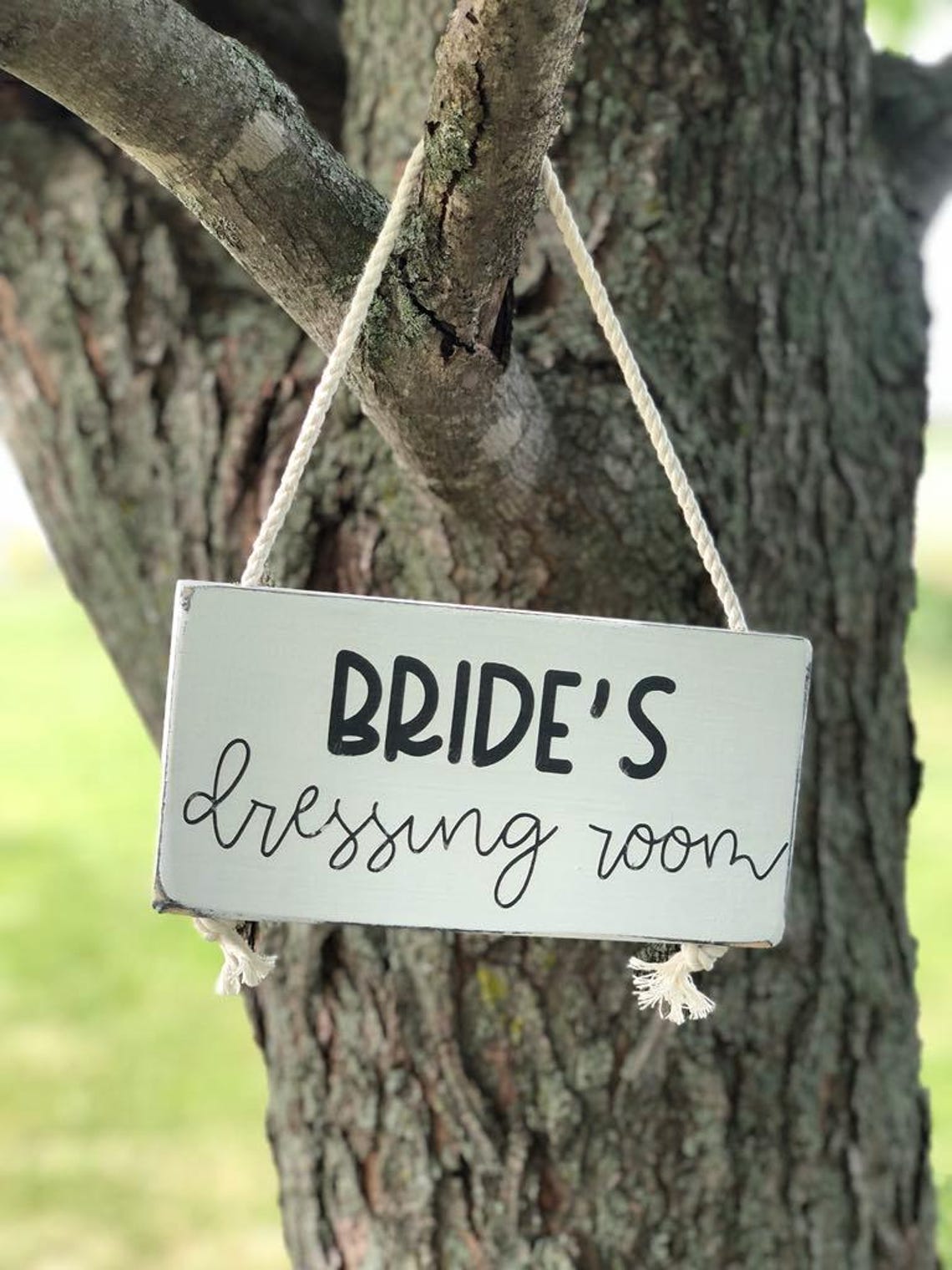 Brides Dressing Room, Mini Hanging Sign, Wooden Sign, Wedding Decor ...