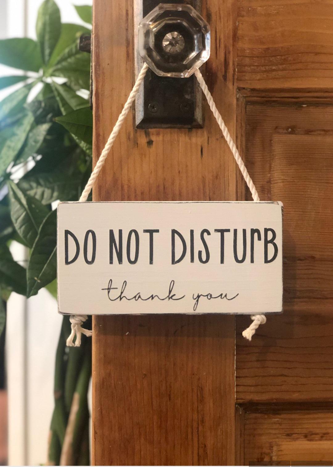 Do Not Disturb, Mini Sign, Mini Hanging Sign, Home Decor, Entryway ...