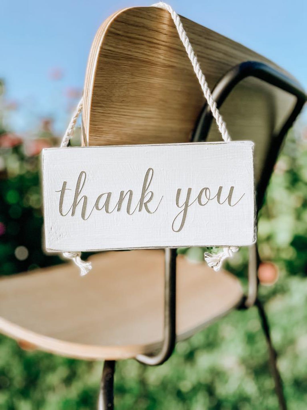 Thank You Sign, Mini Hanging Thank You Sign, Hanging Thank You Sign for ...