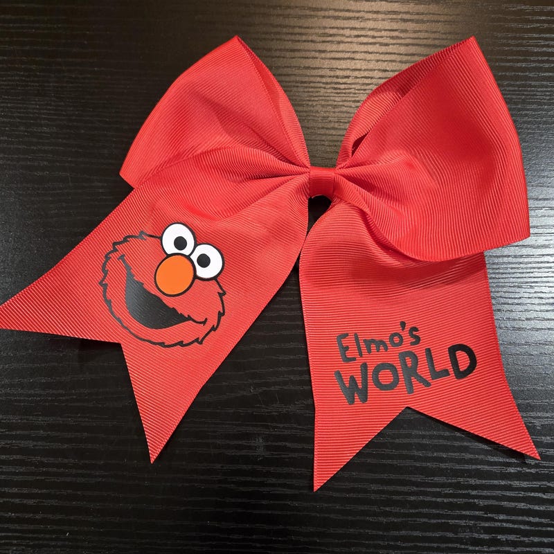 Elmo Hair Bow - Etsy
