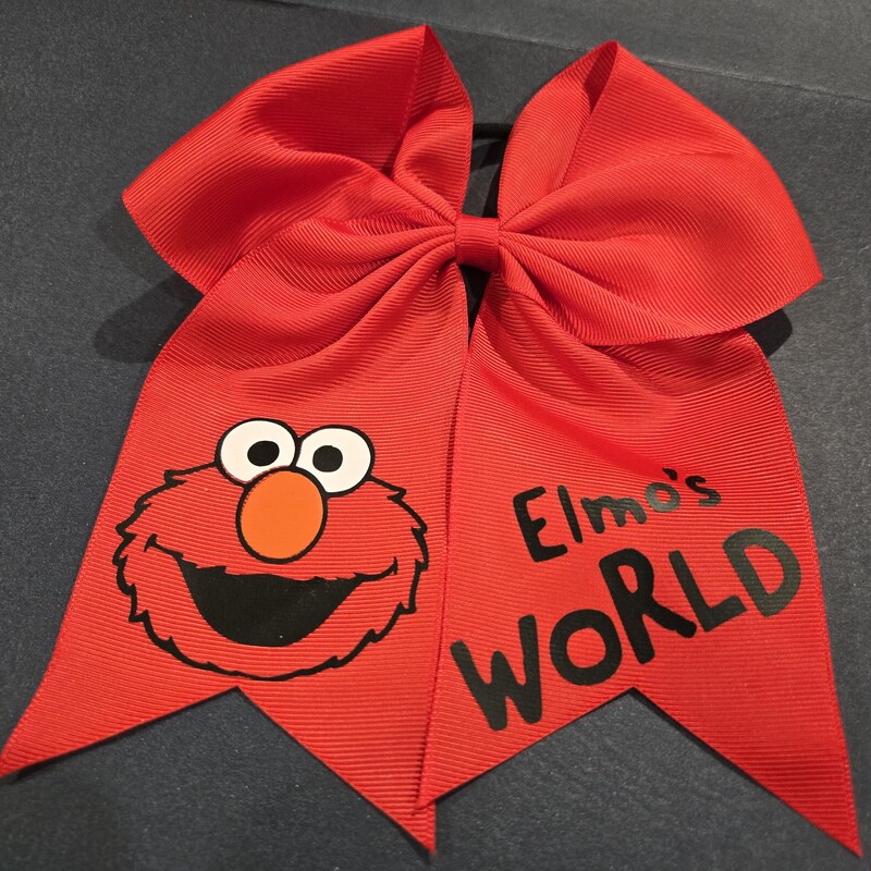 Elmo Hair Bow - Etsy