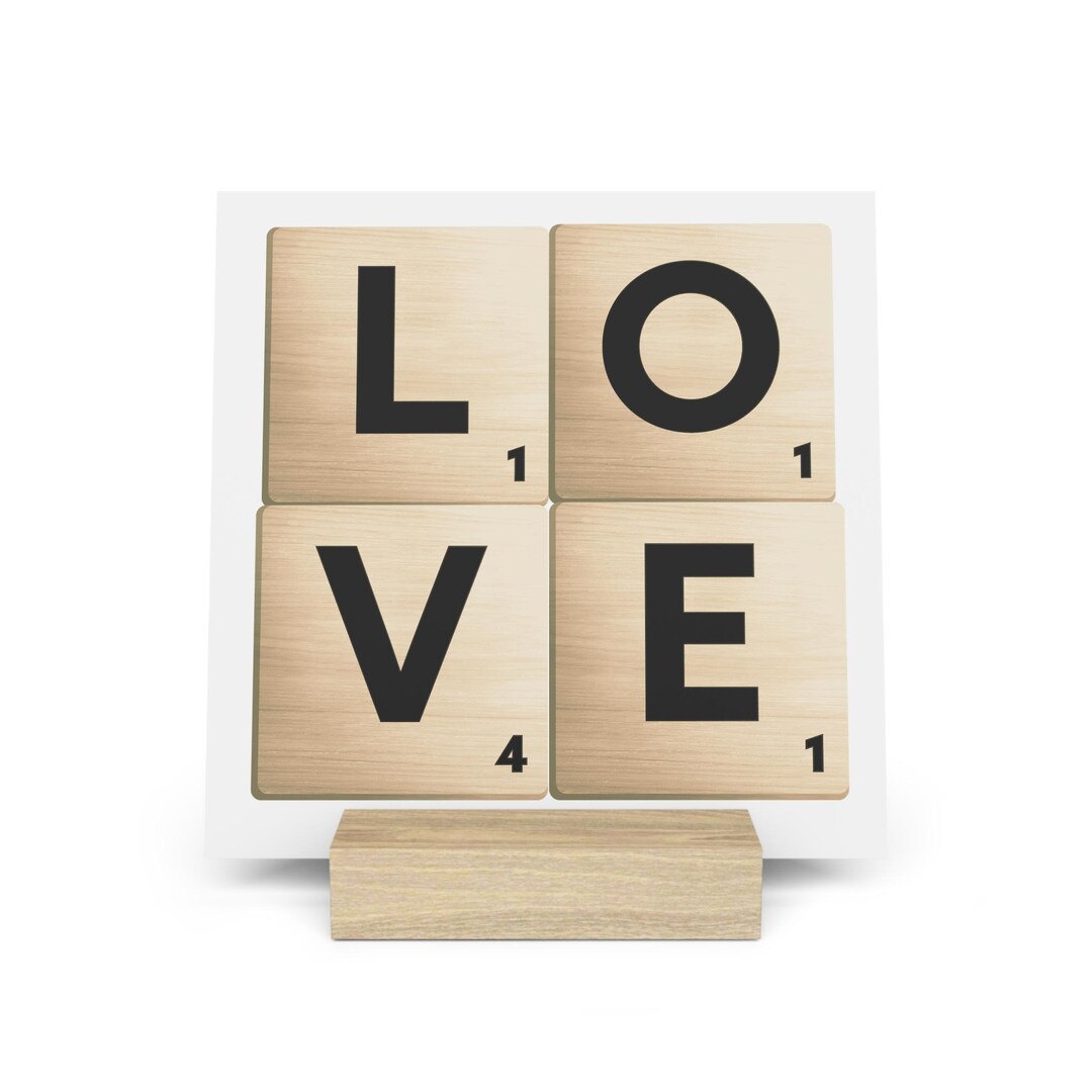 Desk Decor Love Office Cubicle Art Work Gallery Board With Stand ...