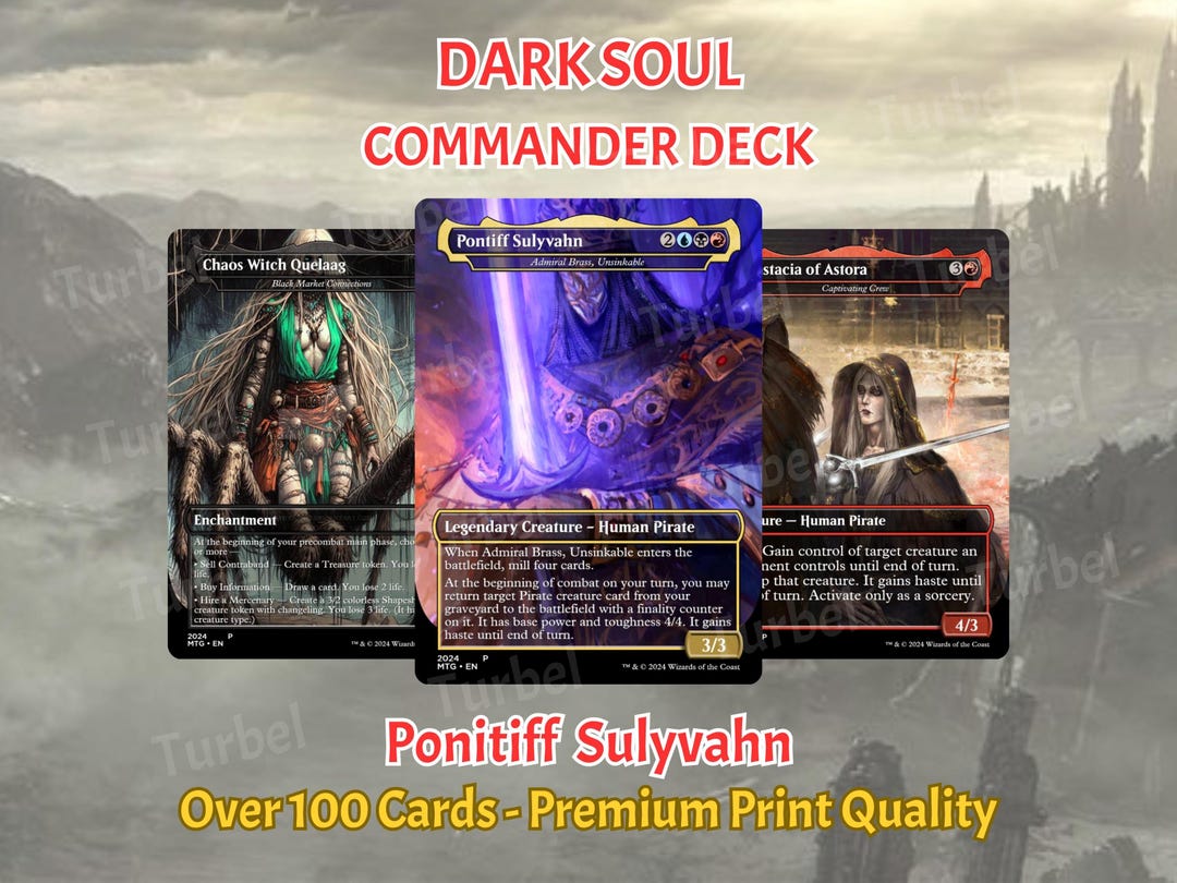 Dark Souls MTG Proxy Deck Dark Souls Commander Deck Dark Souls Mtg Proxy Ponitiff Sulyvahn Mtg ...