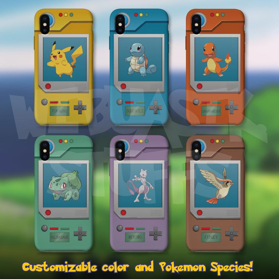 Customizable Pokemon Pokedex Phone Case for iPhone & Samsung – Anime ...