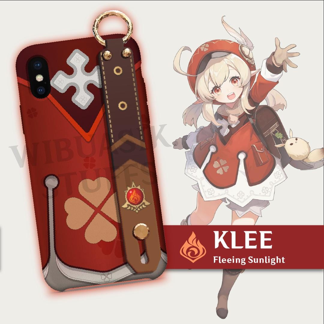 Genshin Impact Phone Case Klee Aesthetics With Hand Strap for iPhone ...