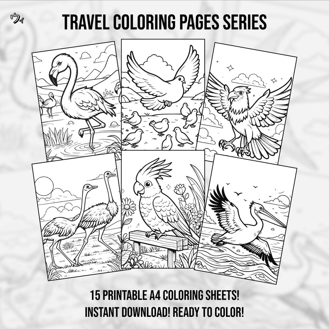 Bird Coloring Pages,bird Coloring Sheets,bird Preschool Activity,bird ...