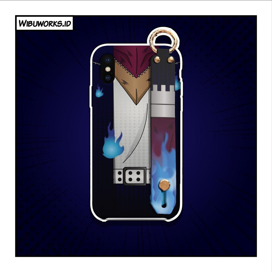 Blue Flame Villain Hero Anime-inspired Phone Case for iPhone & Android ...
