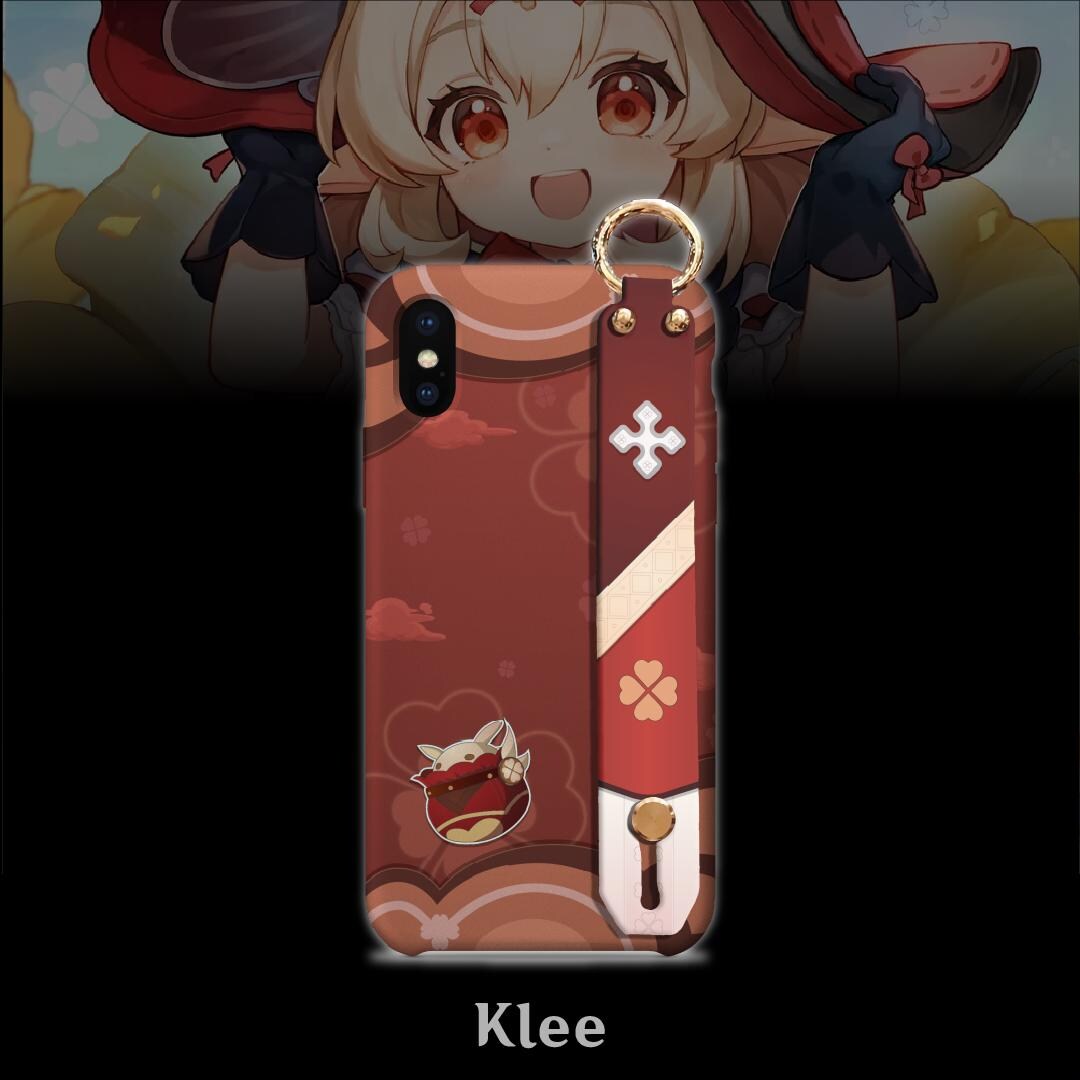 Genshin Impact Phone Case Klee Dodoco With Hand Strap for iPhone ...