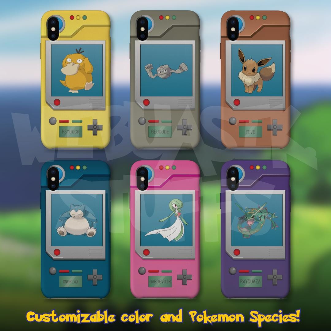 Customizable Pokemon Pokedex Phone Case for iPhone & Samsung – Anime ...