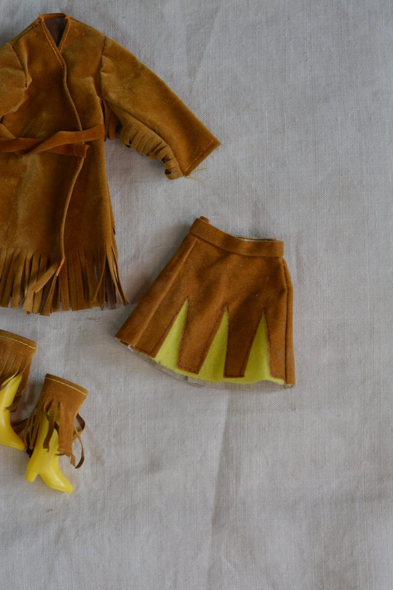Vintage Clone Maddie Mod Fringe Benefits Suede Outfit With Extra Items ...