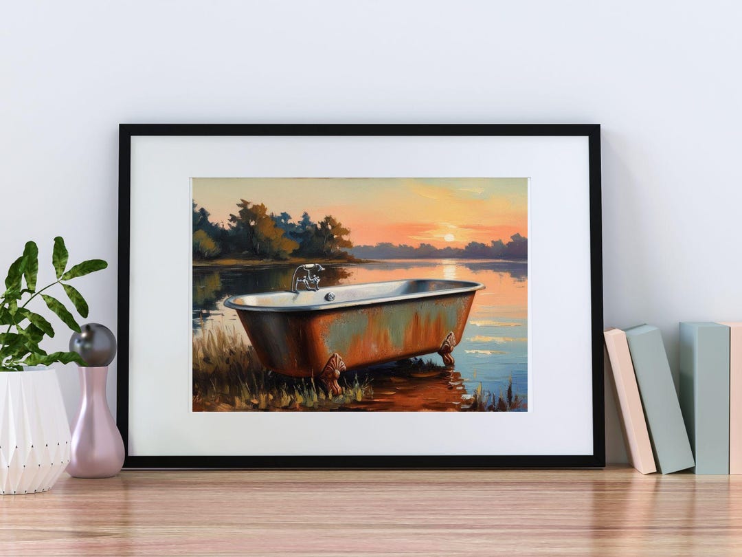 Swamp Lake Landscape Printable. Printable Wall Art. Digital Art ...