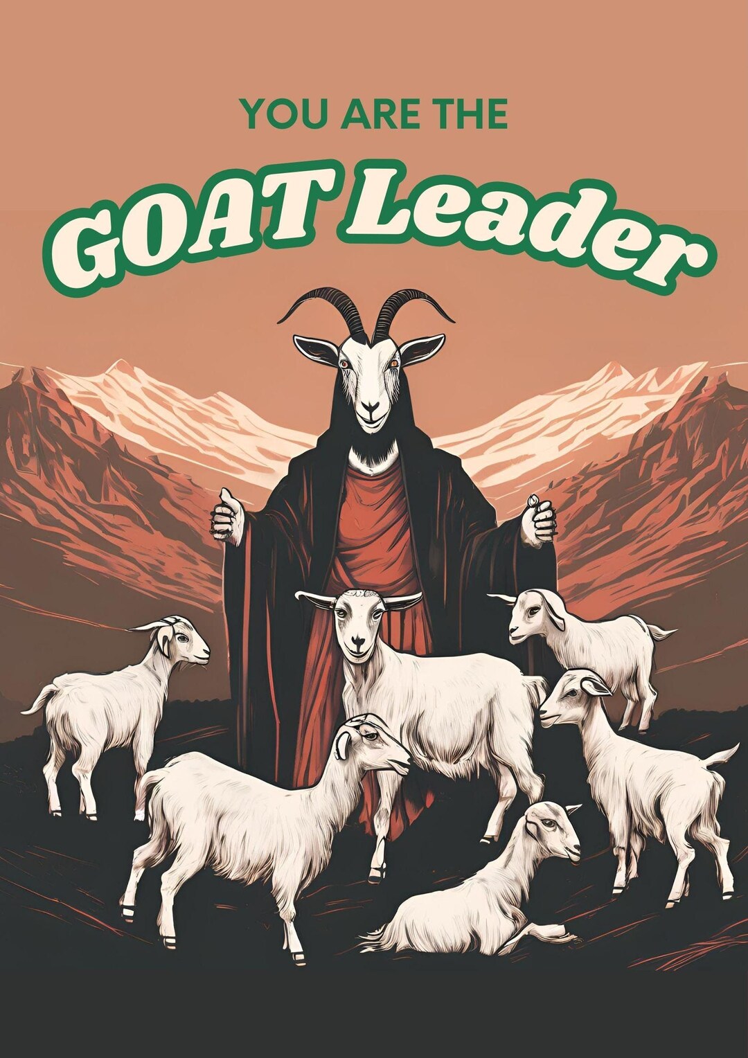 You Are the GOAT Leader Digital - Etsy