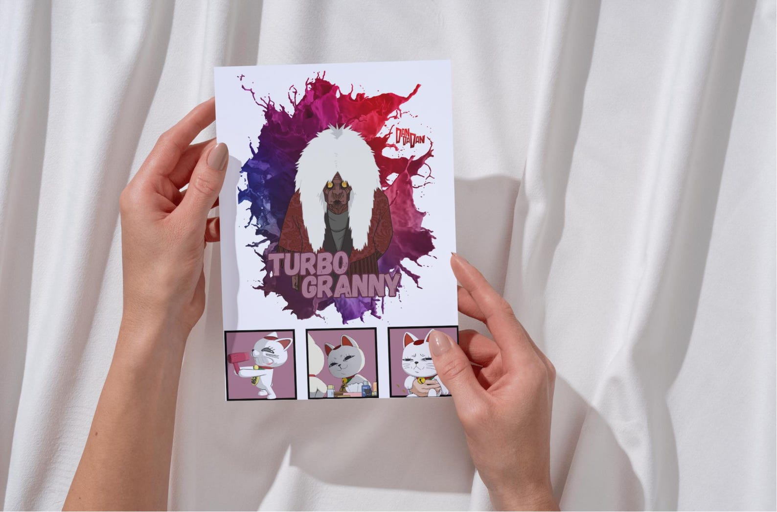 Dandadan Turbo Granny Baba Yokai Anime Illustration Streetwear Artwork ...